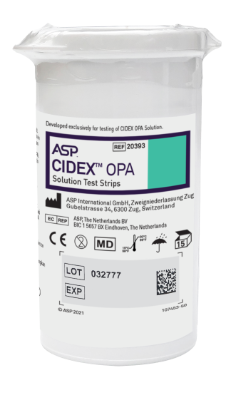 Fitas Reagentes Solução CIDEX® OPA | Advanced Sterilization Products